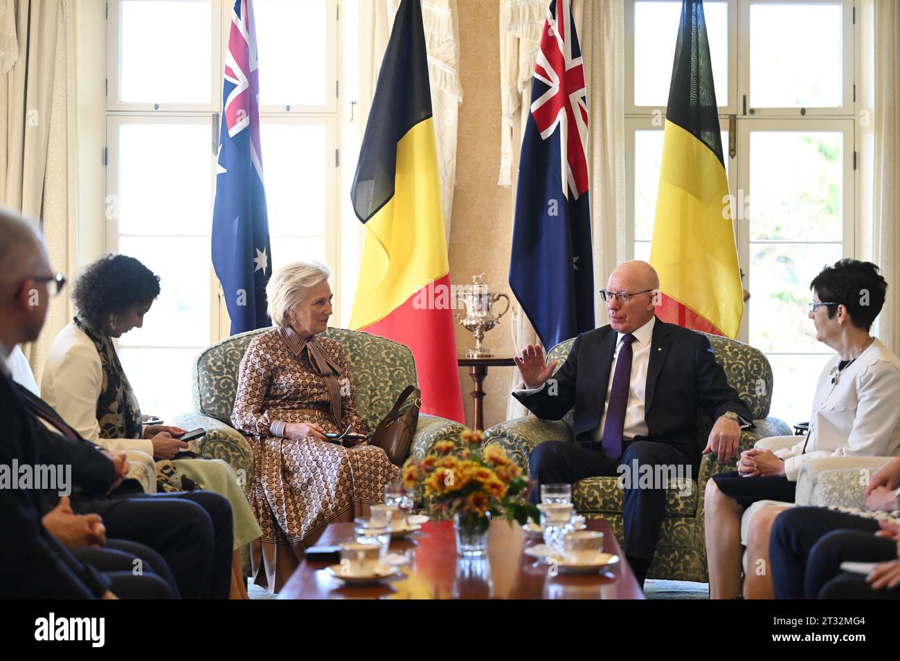 Sydney, Australia. 23rd Oct, 2023. Princess Astrid of Belgium meets ...