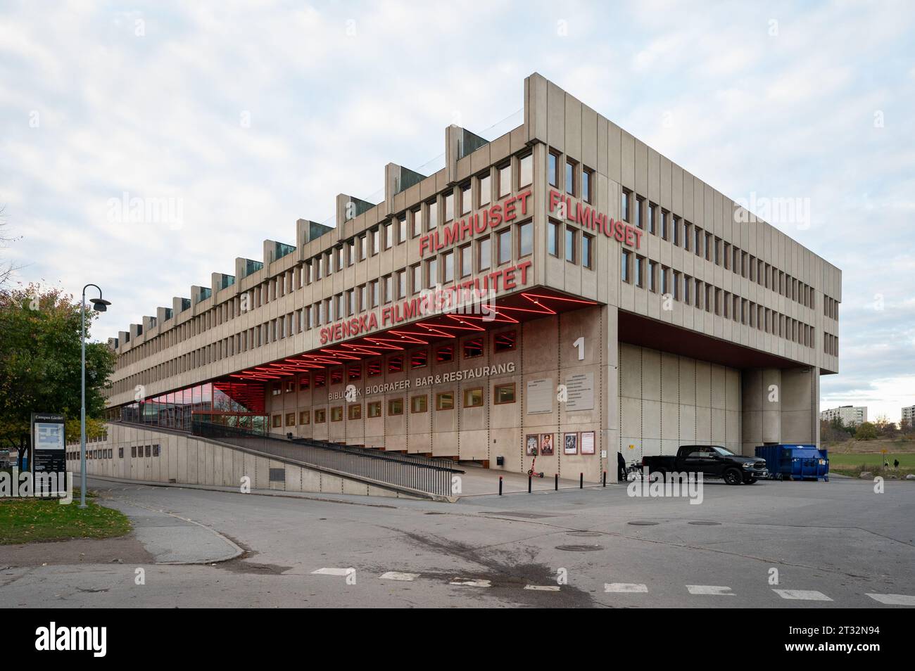 The beautiful building of the Film House (Filmhuset) in Stockholm ...