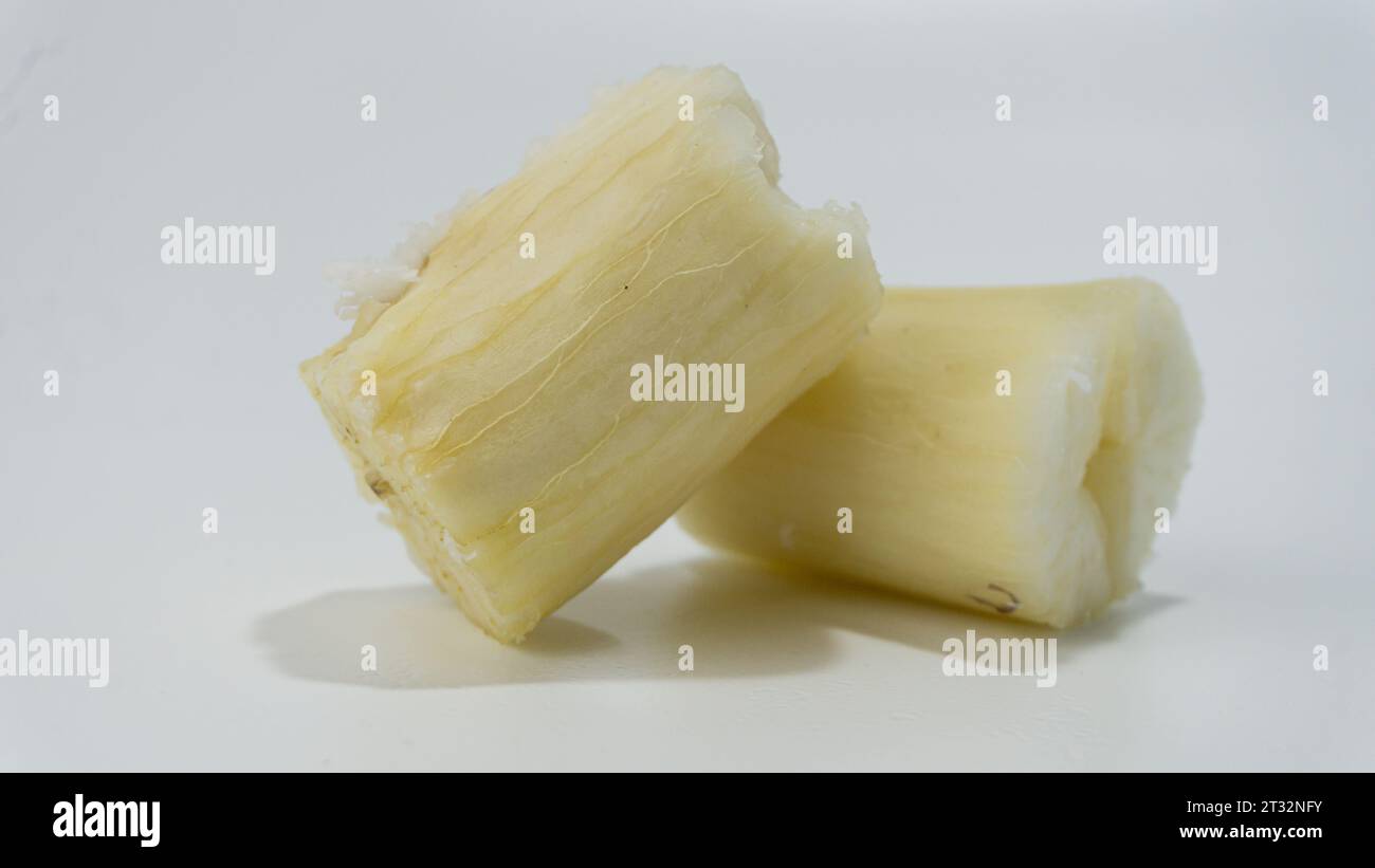 Singkong rebus or Boiled cassava accompanied by a sprinkling of grated ...