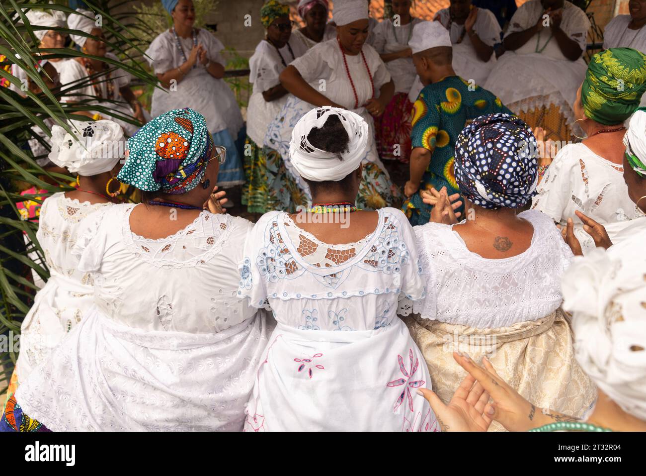 Saubara, Bahia, Brazil - June 12, 2022: Members of Candomble ...