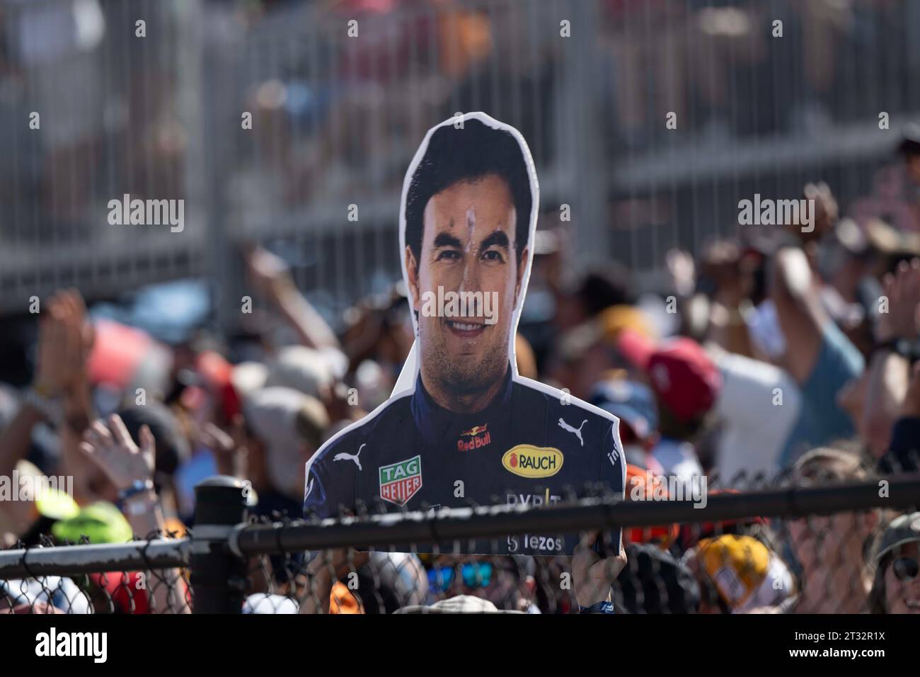 October 22, 2023: Formula 1 fans in action at the Formula 1 Lenovo ...