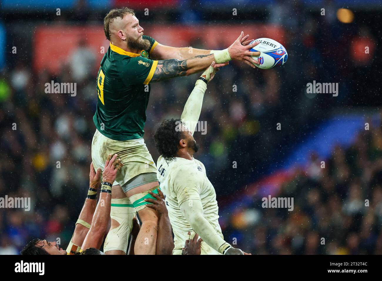 RG Snyman #19 of South Africa during the Rugby World Cup Semi-final 2 ...