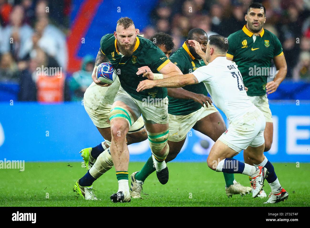 RG Snyman #19 of South Africaduring the Rugby World Cup Semi-final 2 ...