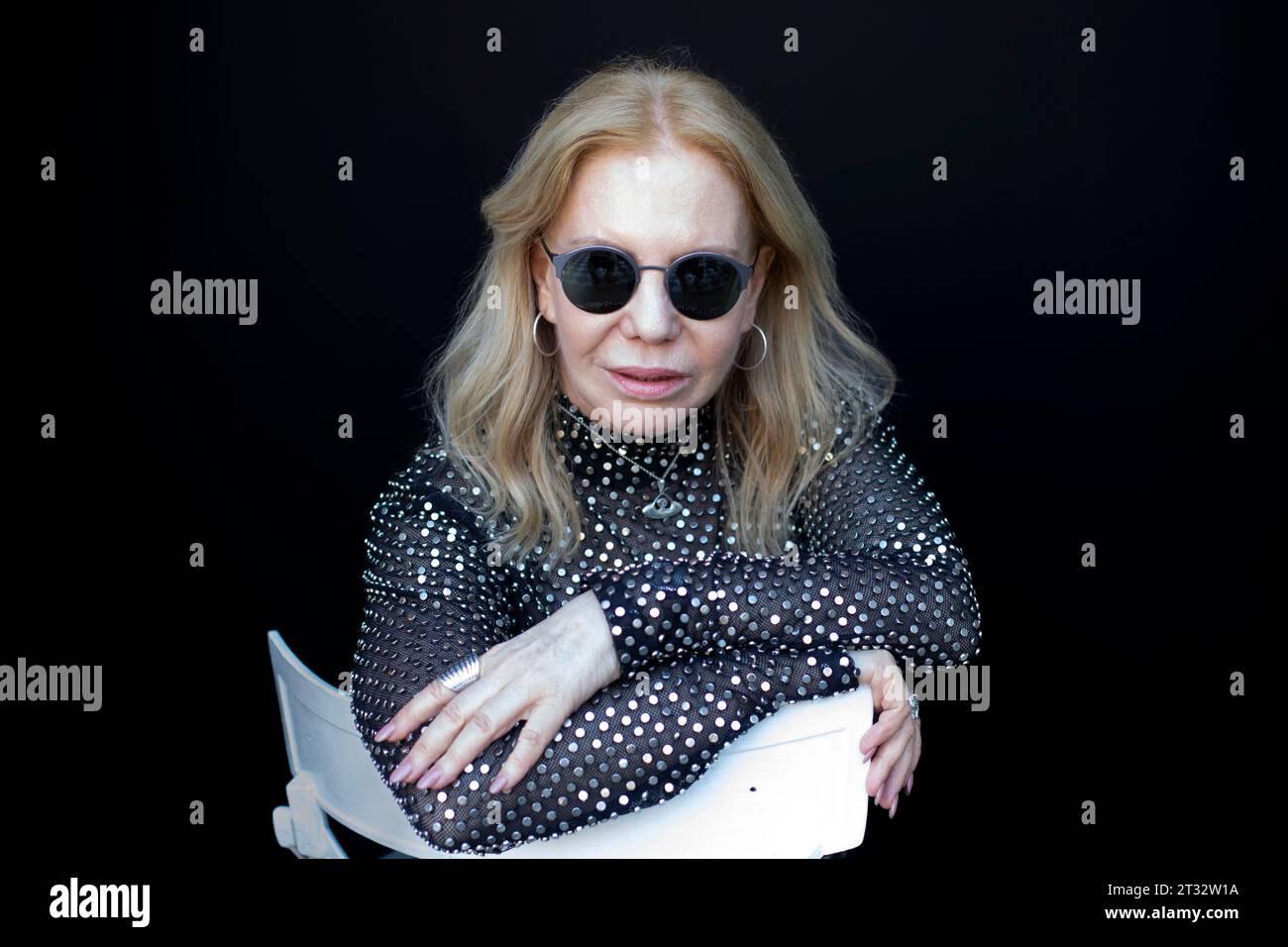 Cecilia Roth poses during the promotion of La Mesias 71st San Sebastian ...