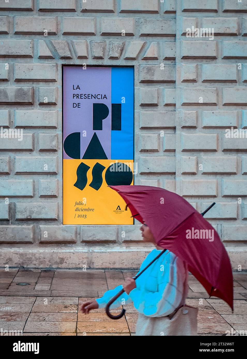 October 22, 2023: October 23, 2023 (malaga) The rains and the wind and ...