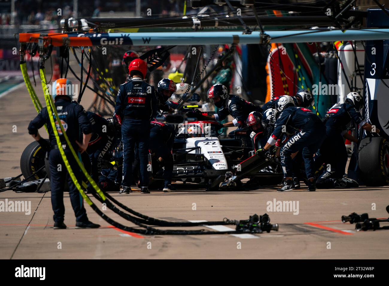 Austin, United States. 22nd Oct, 2023. Japanese Formula One driver Yuki ...
