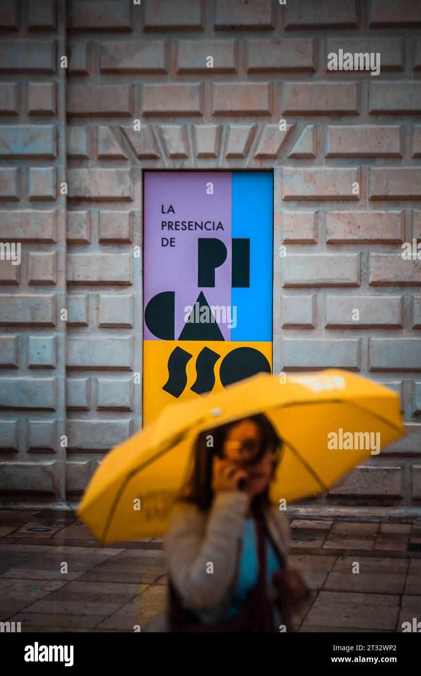 October 22, 2023: October 23, 2023 (malaga) The rains and the wind and ...