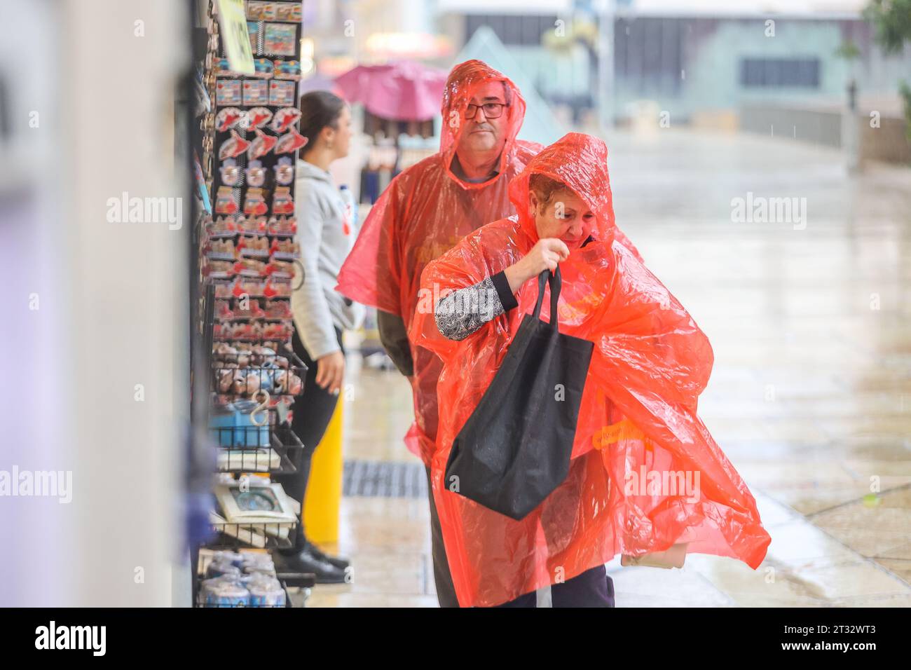 October 22, 2023: October 23, 2023 (malaga) The rains and the wind and ...