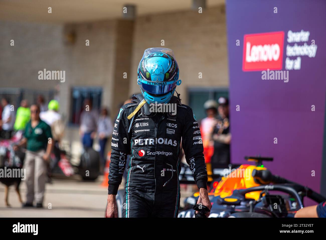 George Russell (GBR) Mercedes W14 E Performance during Sunday Race of ...