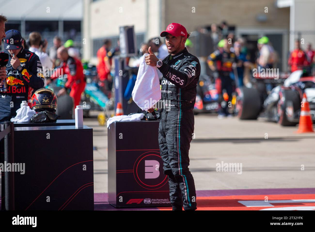 Lewis Hamilton (GBR) Mercedes W14 E Performance during Sunday Race of ...