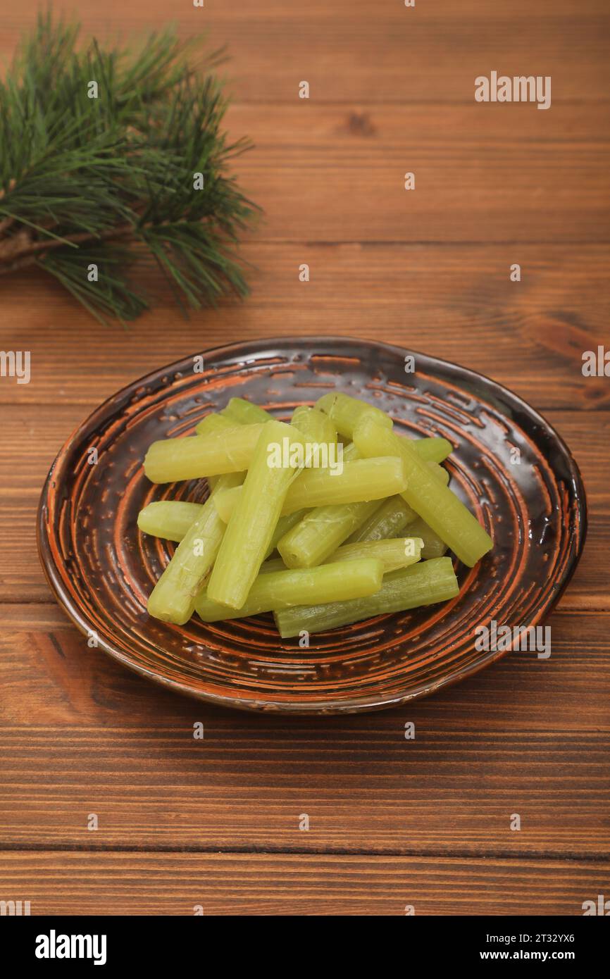 Simmered Japanese Butterbur Stock Photo - Alamy