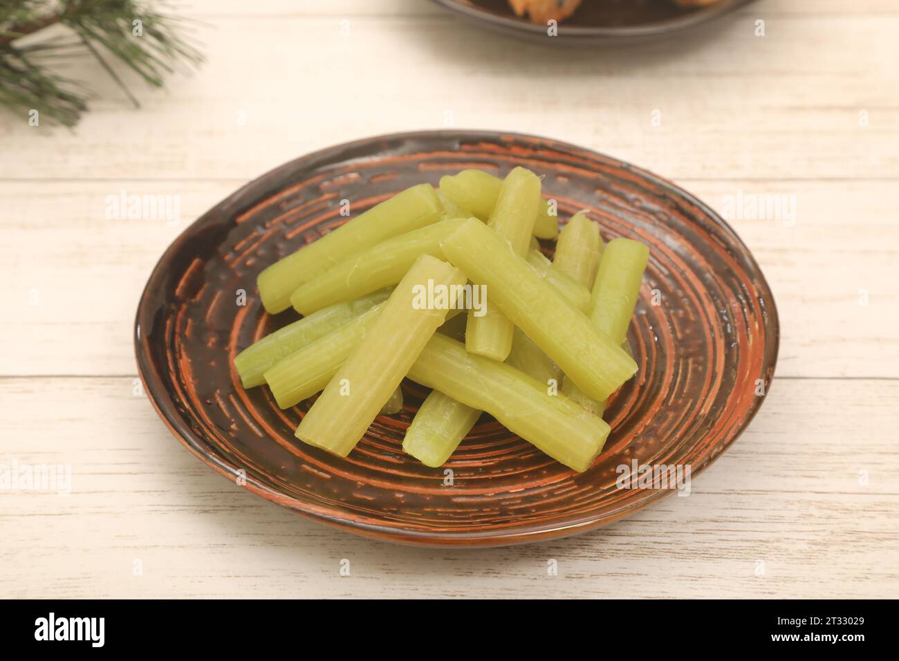 Simmered Japanese Butterbur Stock Photo - Alamy