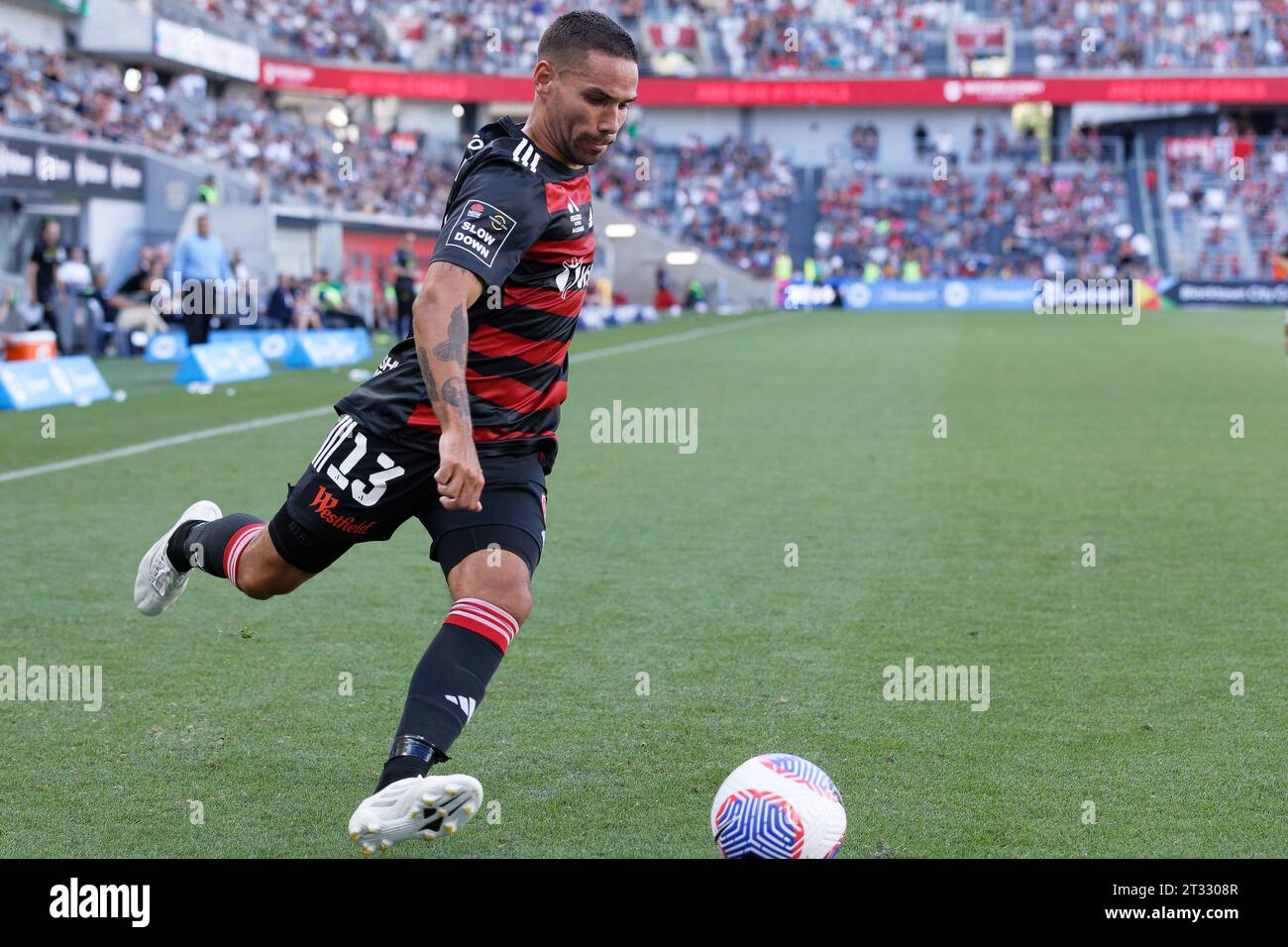 Sydney, Australia. 22nd Oct, 2023. Tate Russell of the Wanderers in ...