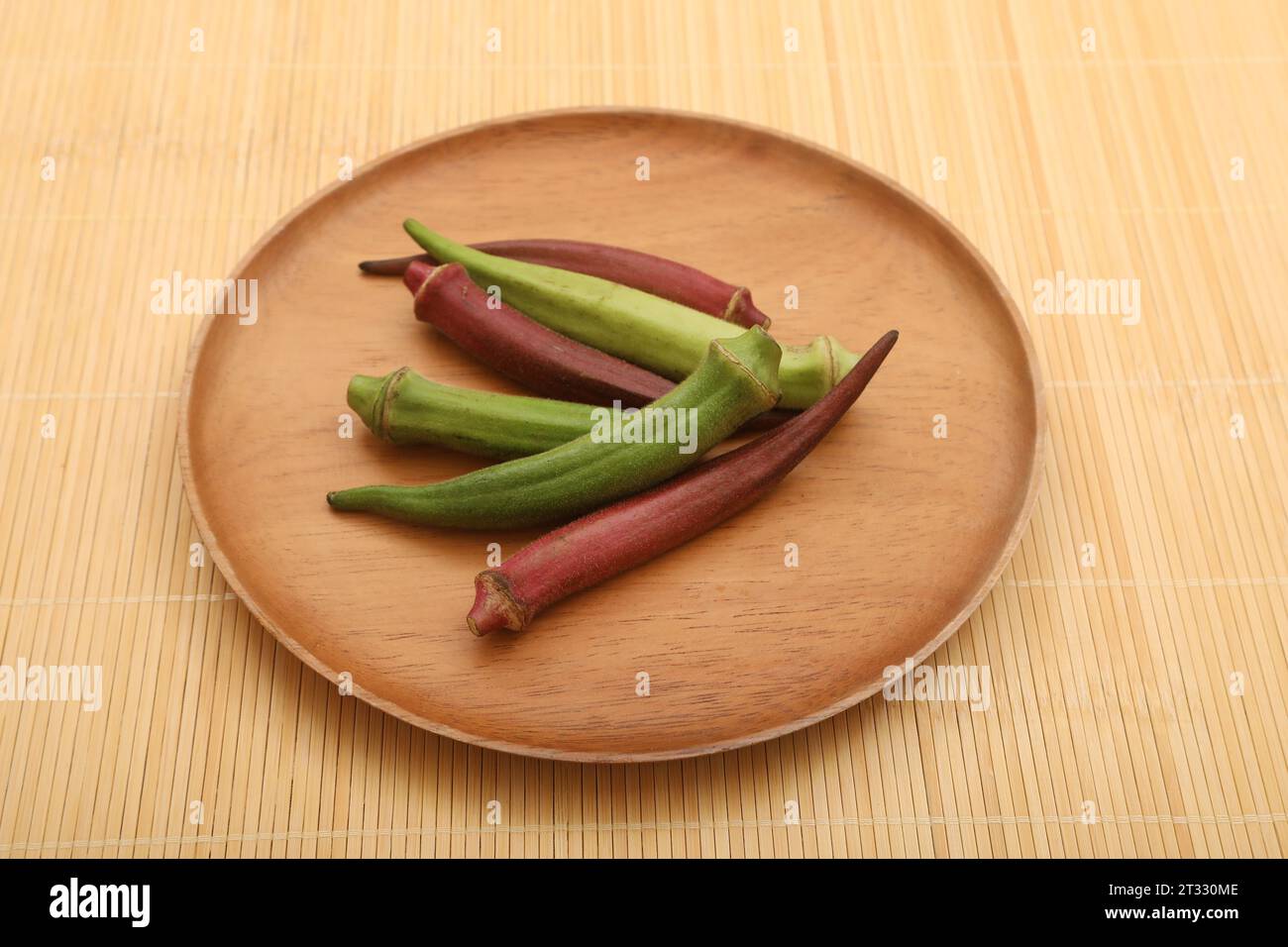 Round okra hi-res stock photography and images - Alamy