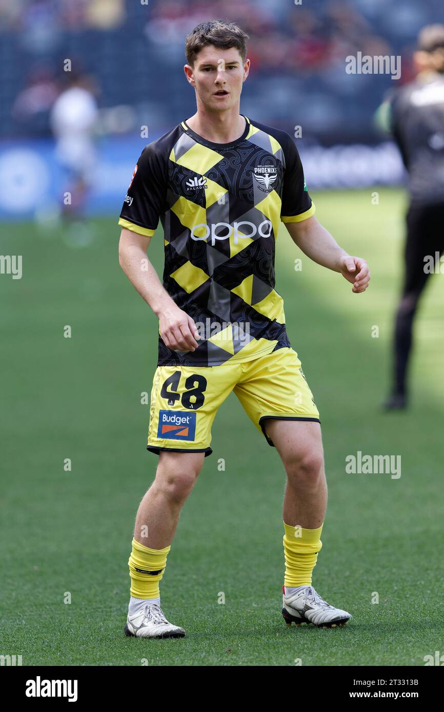 Sydney, Australia. 22nd Oct, 2023. Charlie Beale of Wellington Phoenix ...
