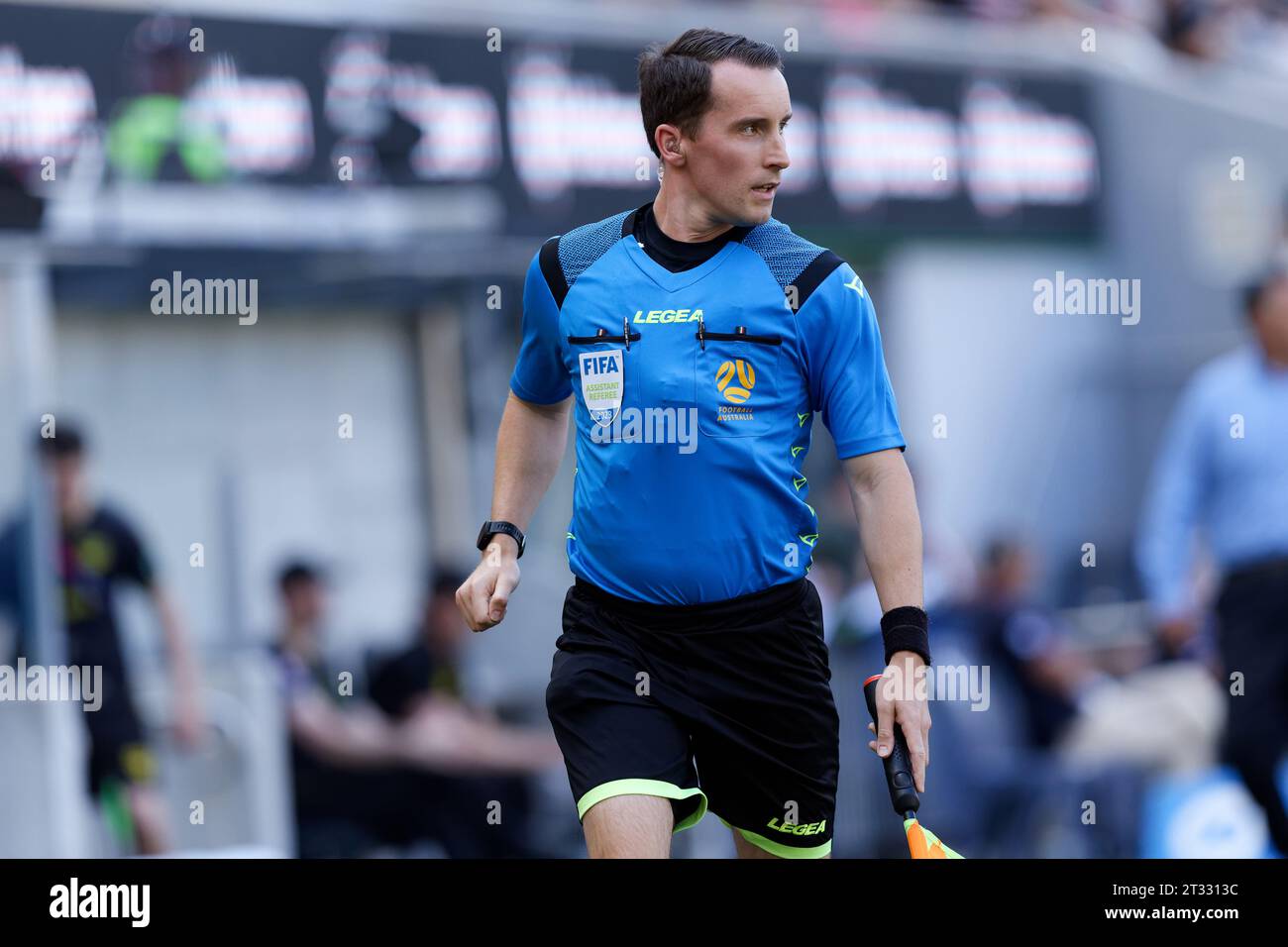 Sydney, Australia. 22nd Oct, 2023. Assistant Referee, Ryan Gallagher in ...