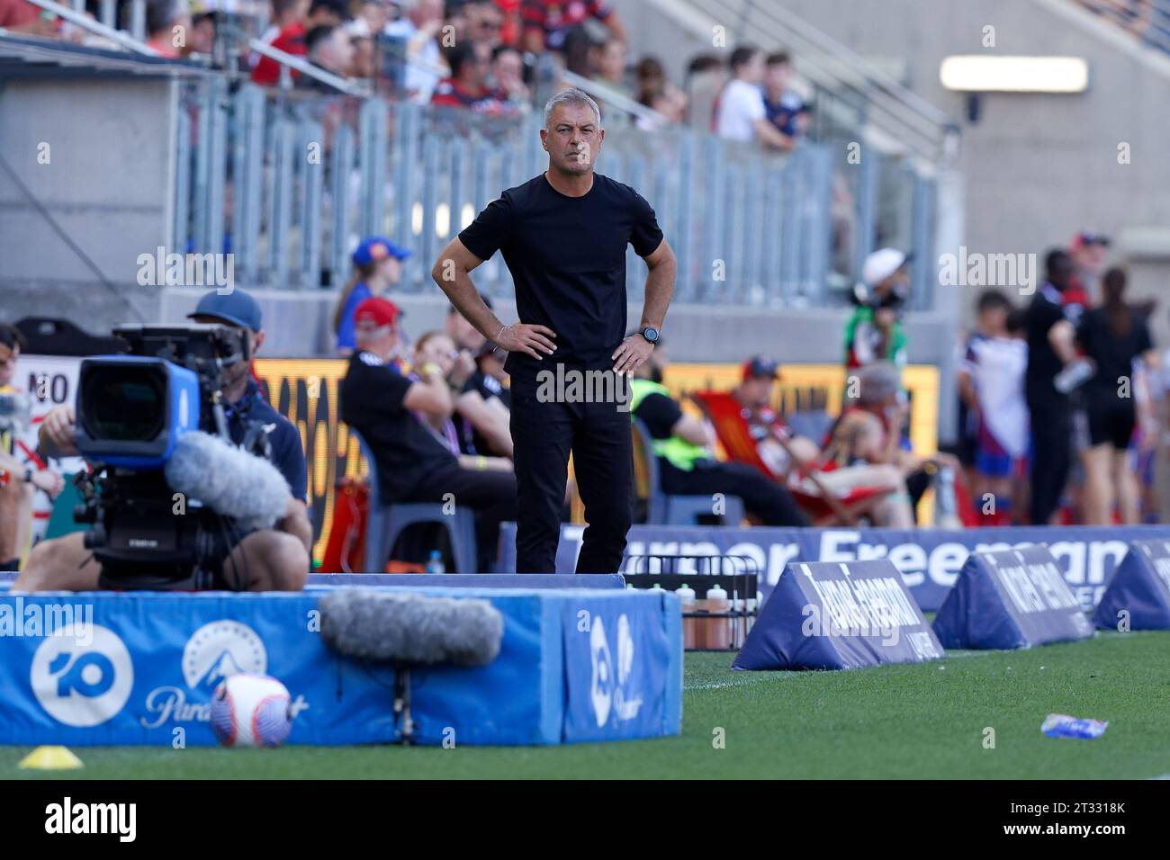 Sydney, Australia. 22nd Oct, 2023. Coach, Marko Rudan of the Wanderers ...
