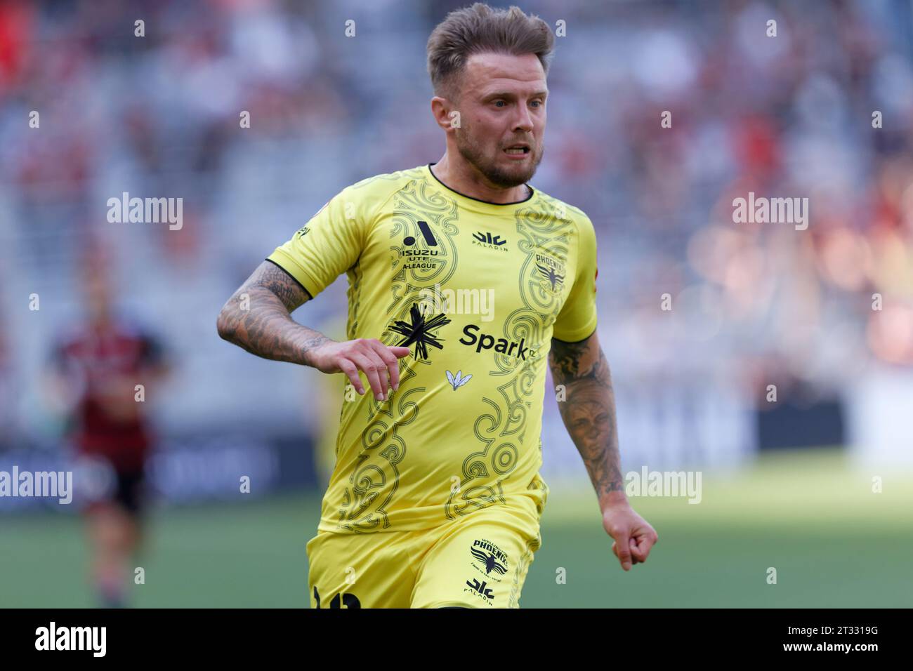 Sydney, Australia. 22nd Oct, 2023. David Ball of Wellington Phoenix in ...