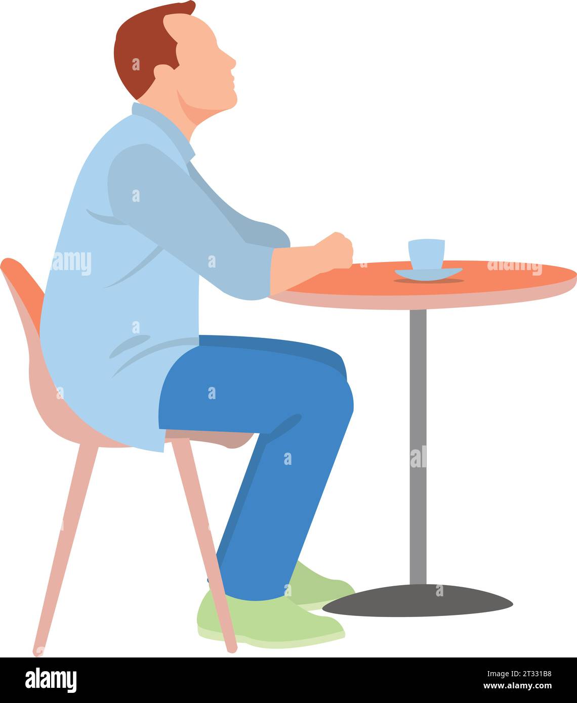 Communication in cafe Stock Vector Images - Alamy