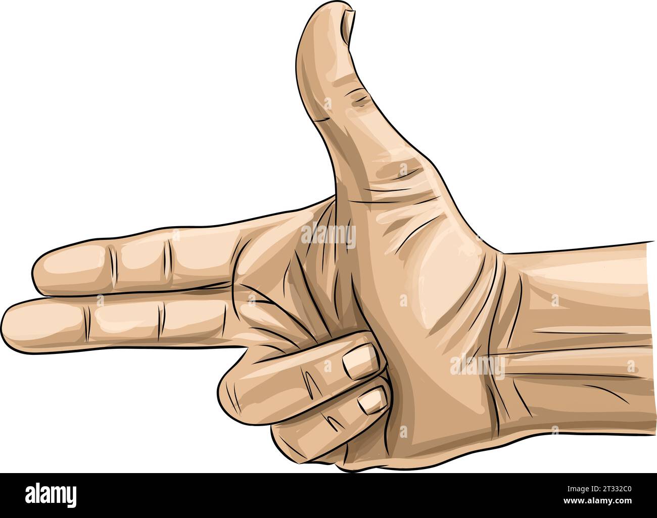 Gun cut out Stock Vector Images - Alamy