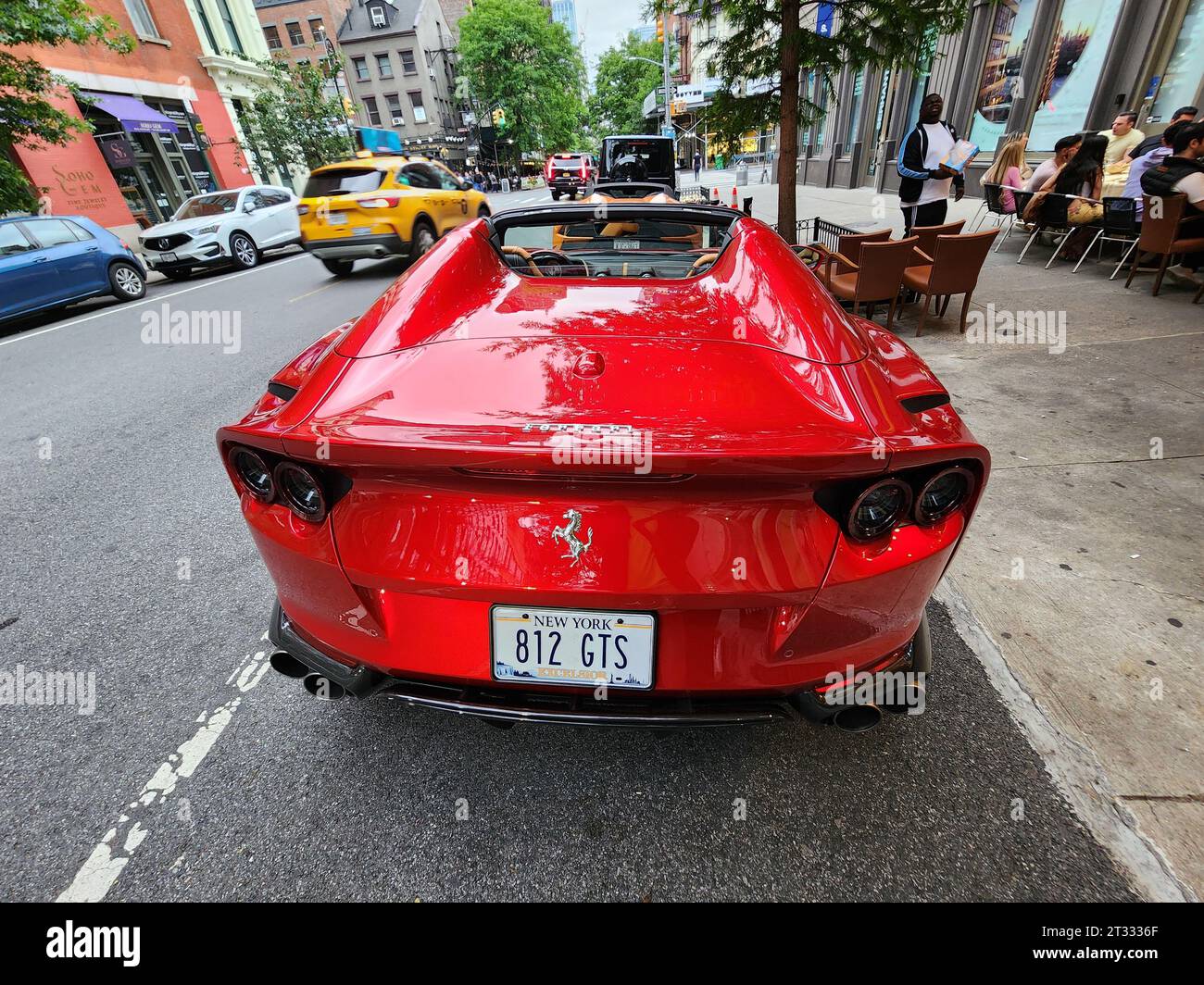New York City, USA - June 03, 2023: Ferrari 812 GTS Superfast ...