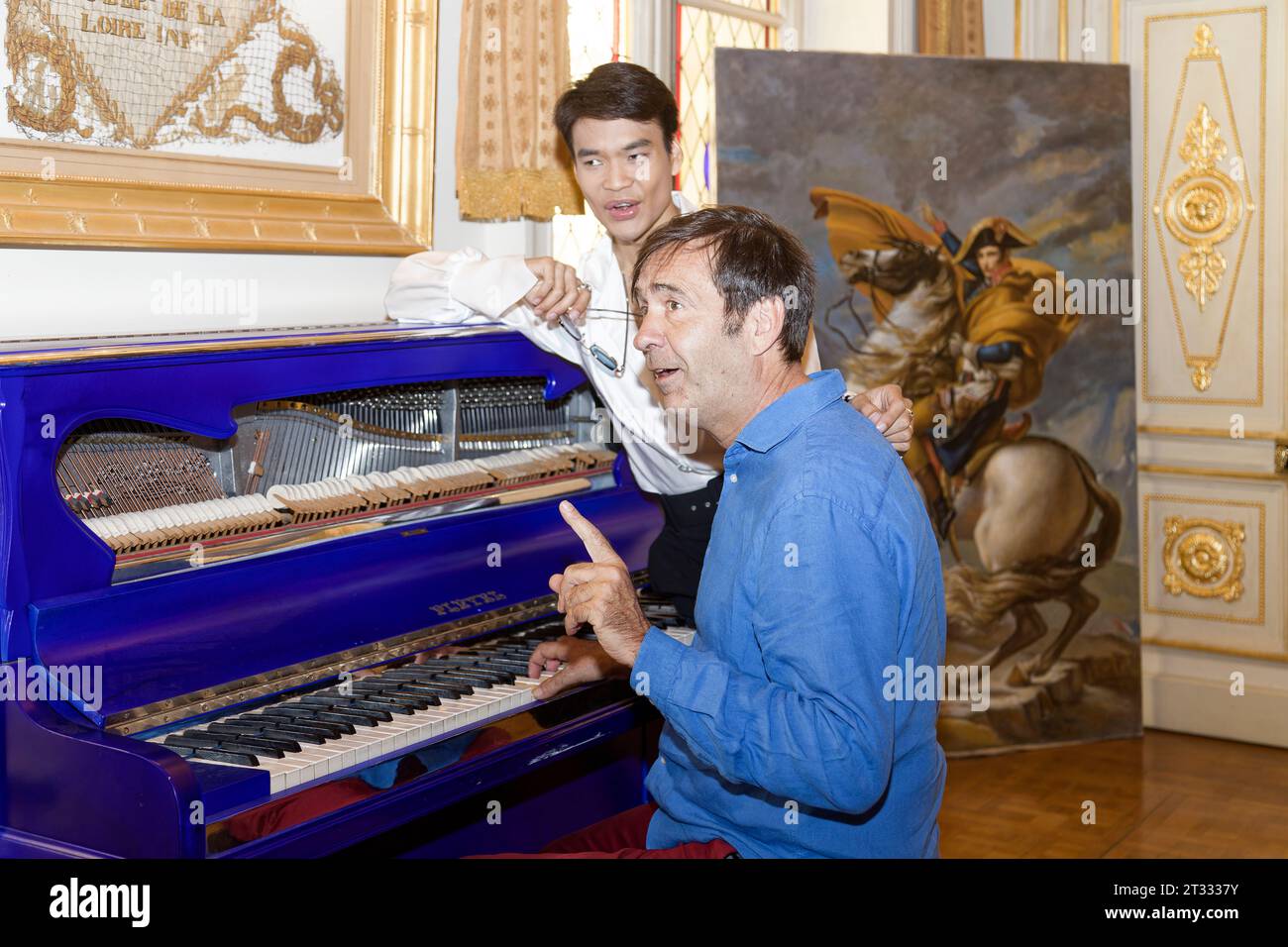 Paris, France. 11th Oct, 2023. Jeremy Bellet and Thierry Samitier ...