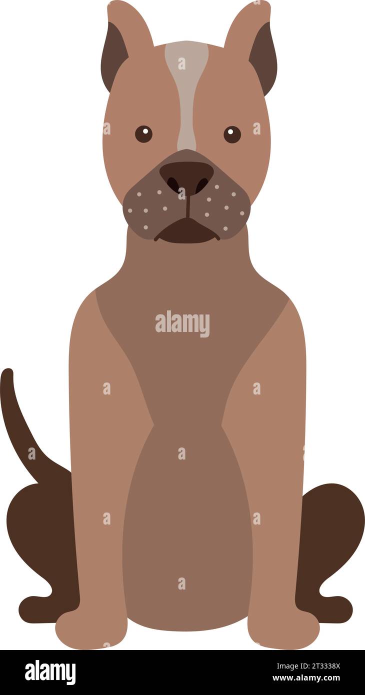 dog pitbull illustration vector isolated Stock Vector Image & Art - Alamy