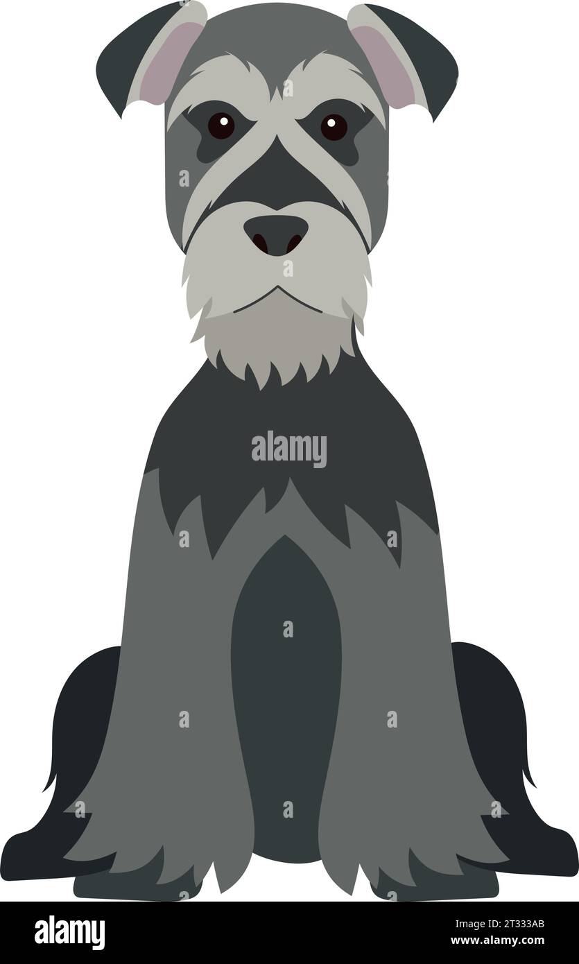 dog schnauzer illustration vector isolated Stock Vector Image & Art - Alamy