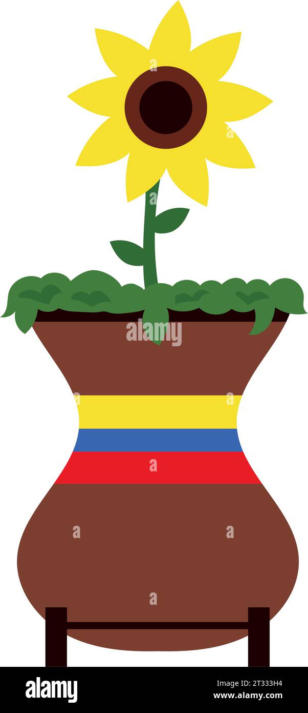 colombia flower illustration vector isolated Stock Vector Image & Art ...