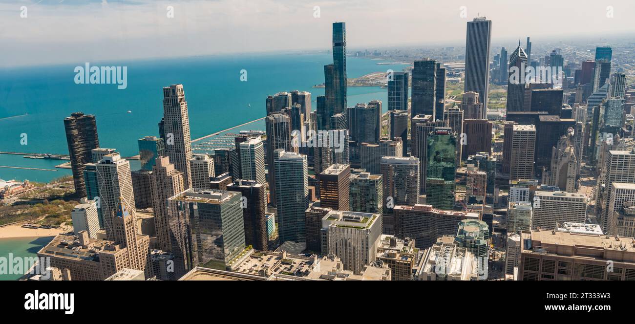 skyscraper aerial view. cityscape skyline. architectural building in ...