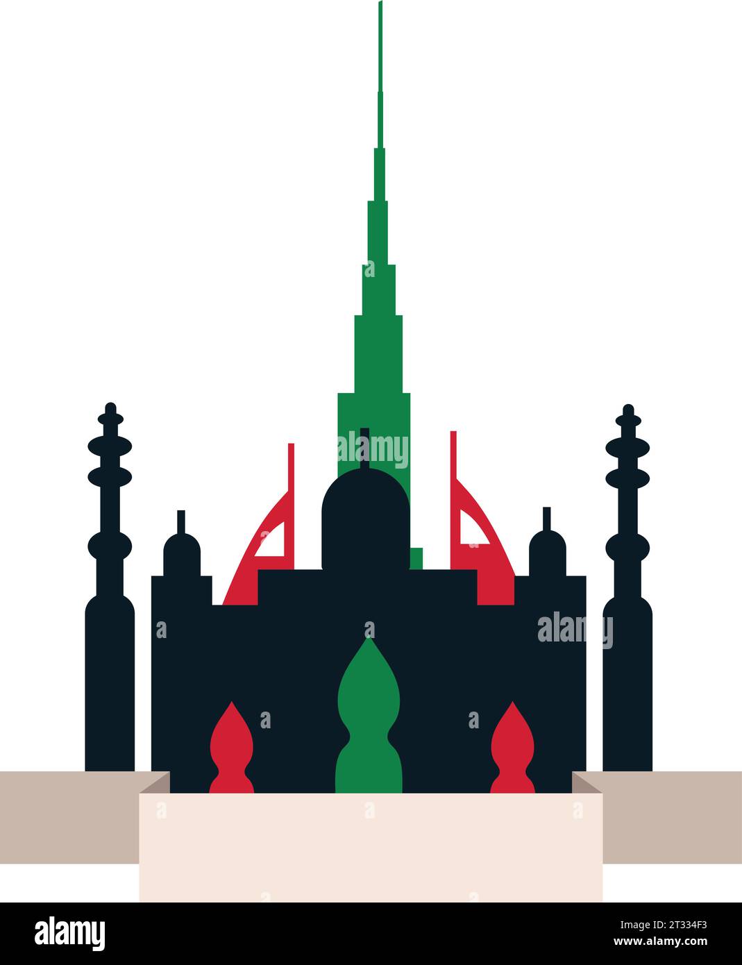 uae national day building vector isolated Stock Vector Image & Art - Alamy