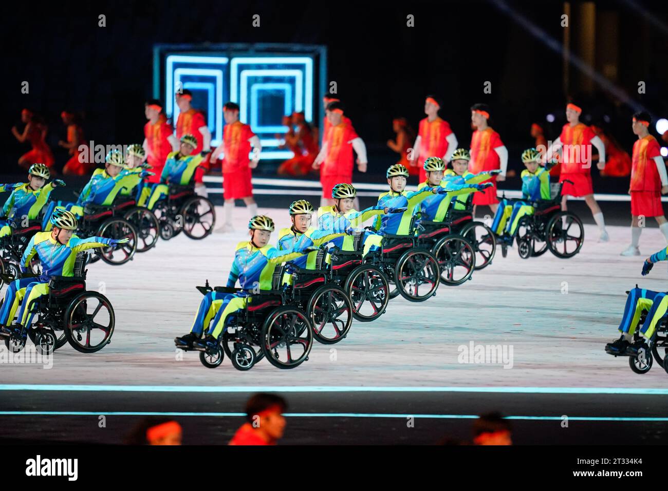 General view, OCTOBER 22, 2023, Hangzhou 2022 Asian Para Games Opening ...