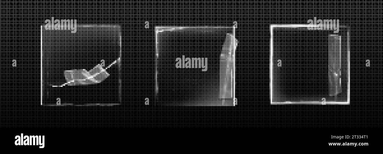 Vintage square paper torn overlay with tape edge on black background ...