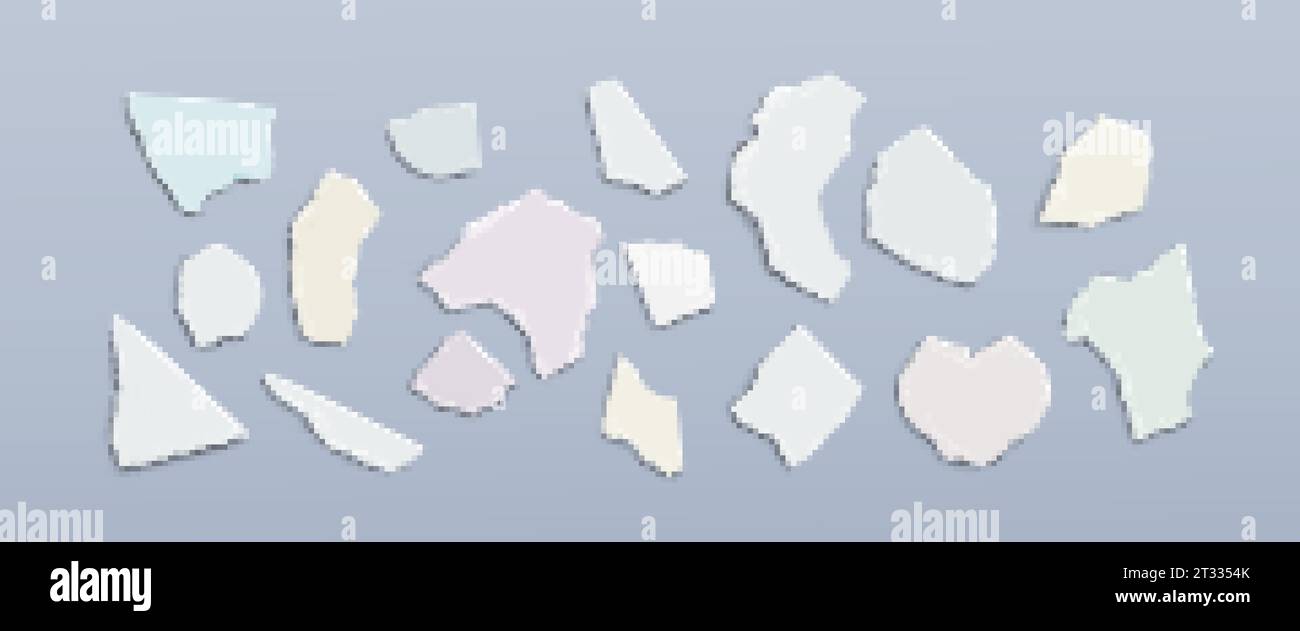 Rip newspaper piece for collage. Torn edge paper scrap. Tear blank note ...