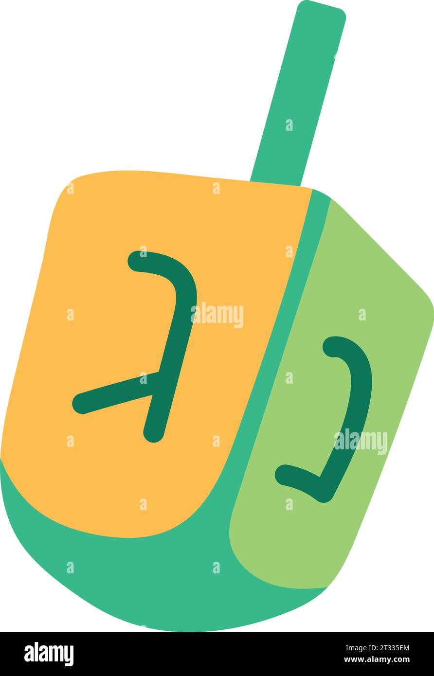 green dreidel illustration vector isolated Stock Vector Image & Art - Alamy