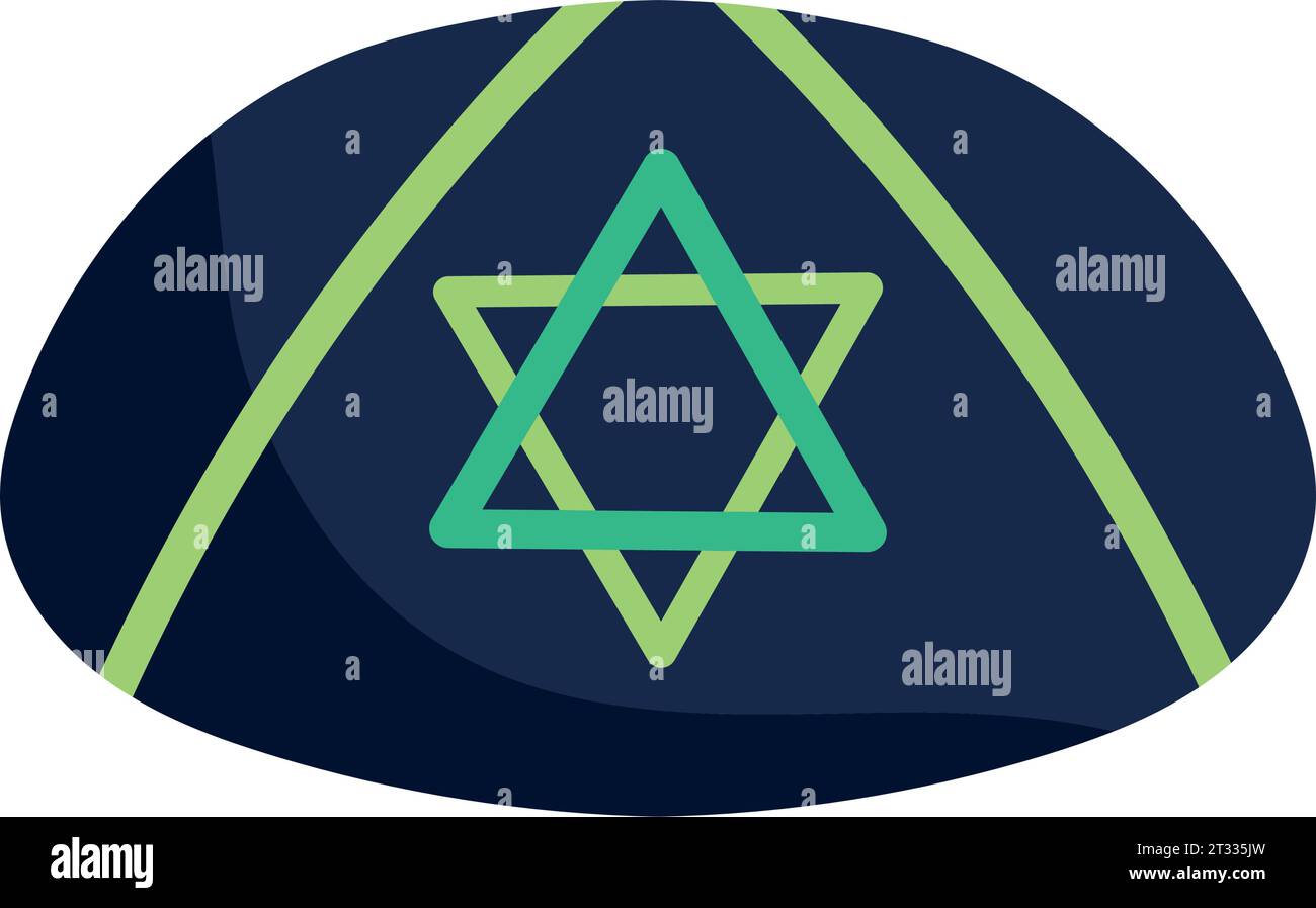 blue kippah illustration vector isolated Stock Vector Image & Art - Alamy