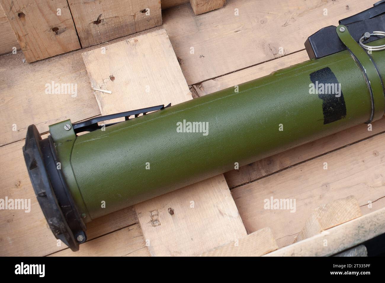 RPG anti-tank rocket propelled grenade launcher with HEAT grenade in ...
