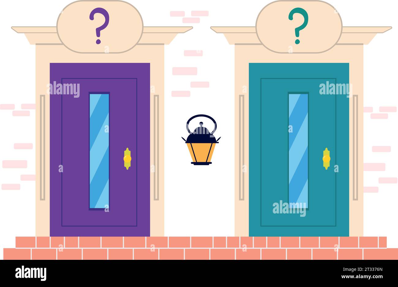 doors choice illustration Stock Vector Image & Art - Alamy