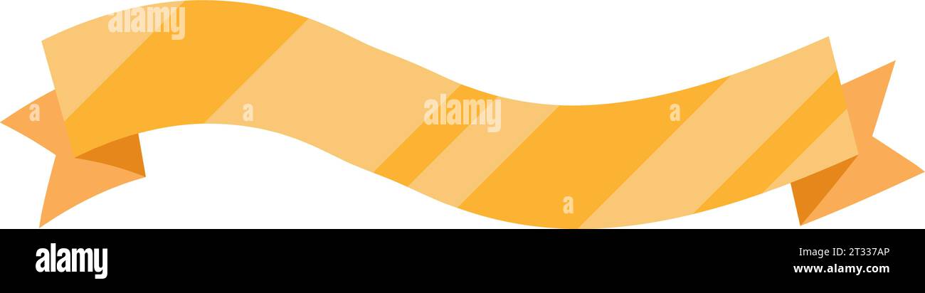 golden ribbon illustration Stock Vector Image & Art - Alamy