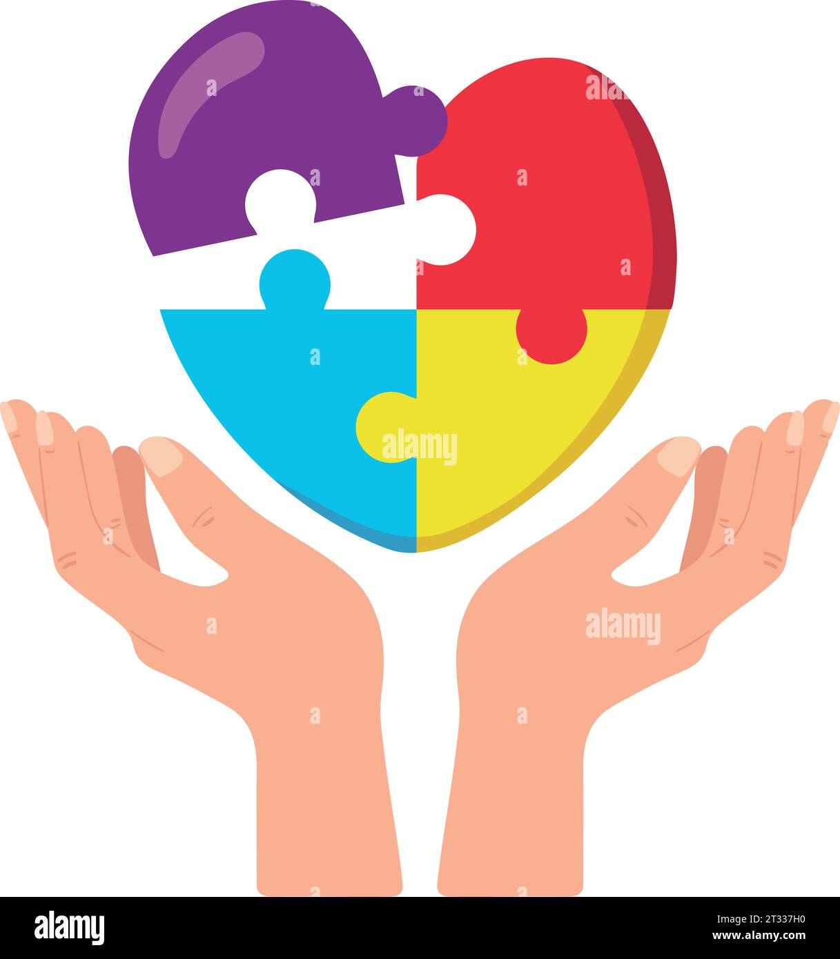 autism day awareness heart illustration Stock Vector Image & Art - Alamy
