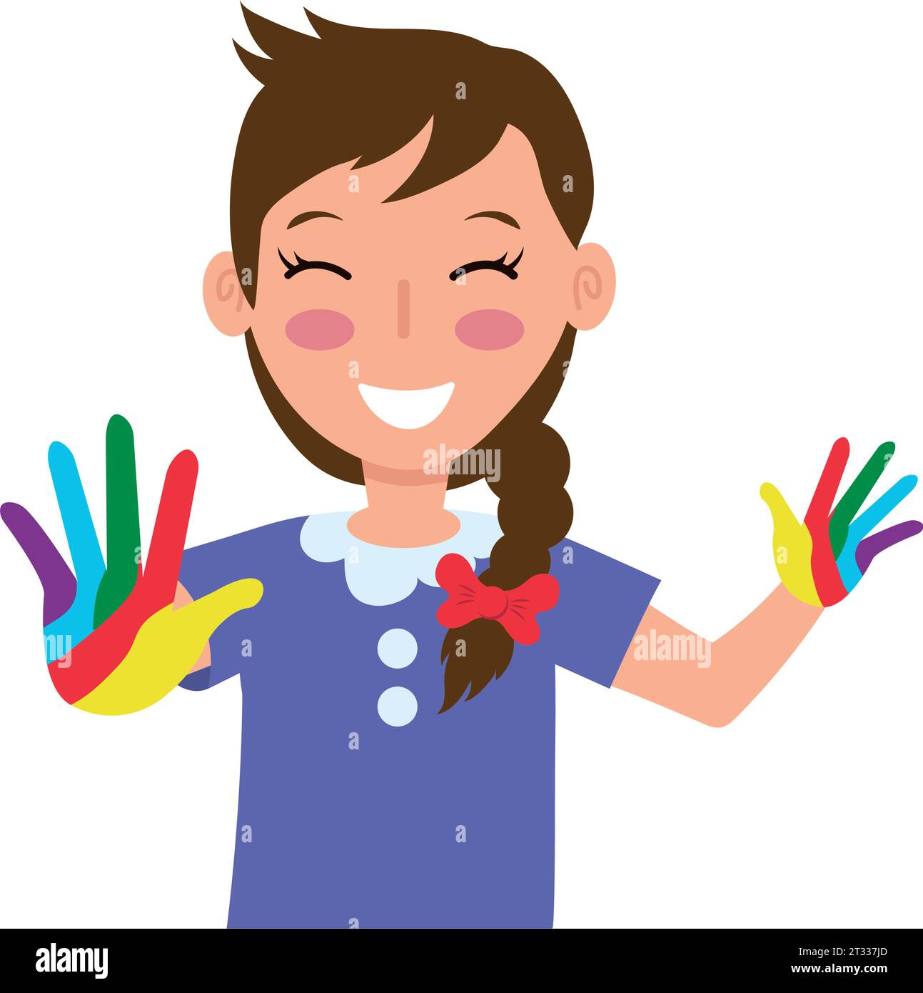 autism day awareness girl Stock Vector Image & Art - Alamy