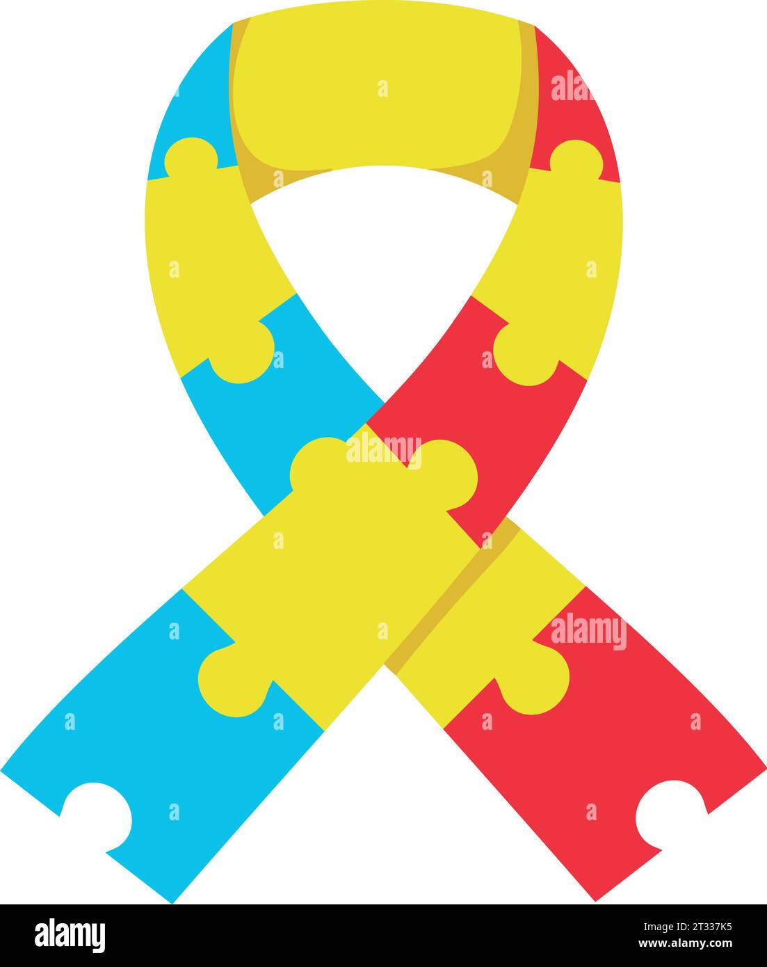autism day awareness ribbon Stock Vector Image & Art - Alamy
