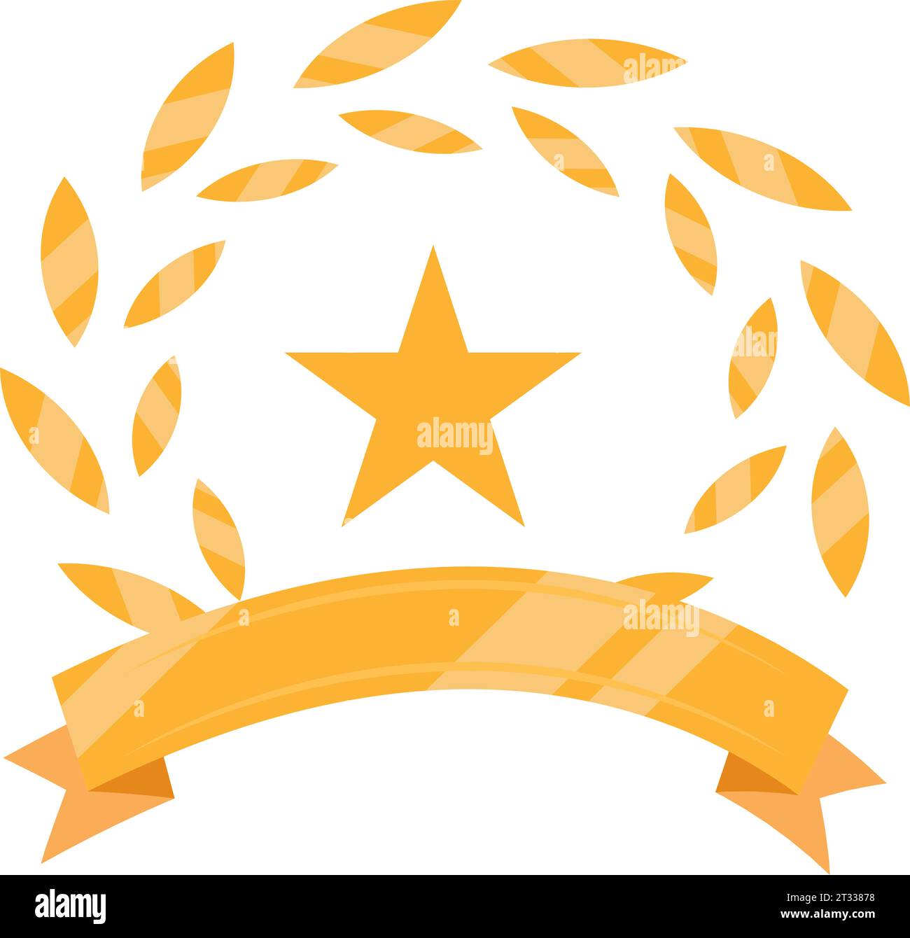 star and ribbon wreath illustration Stock Vector Image & Art - Alamy