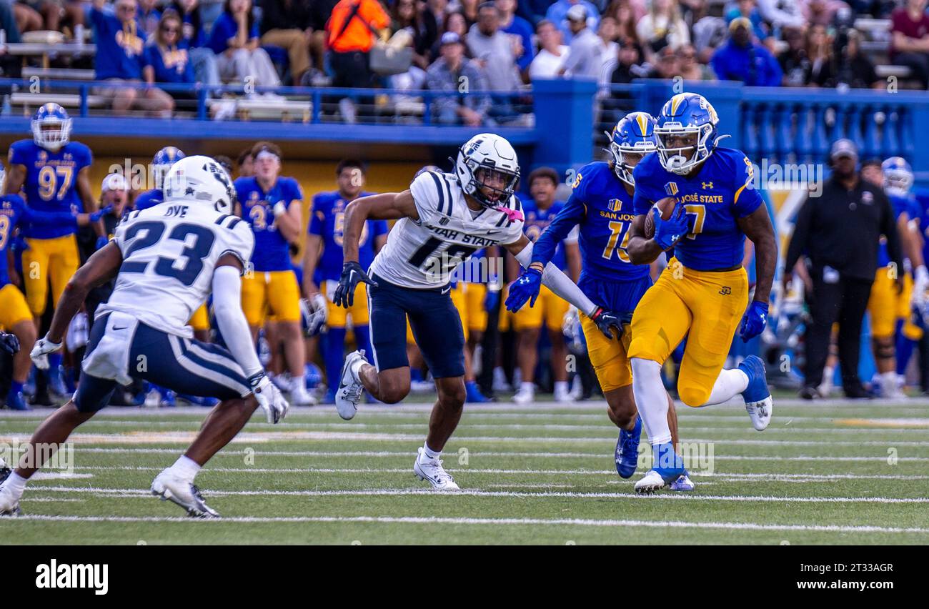 October 21 2023 San Jose, CA USA San Jose running back Quali Conley(7 ...