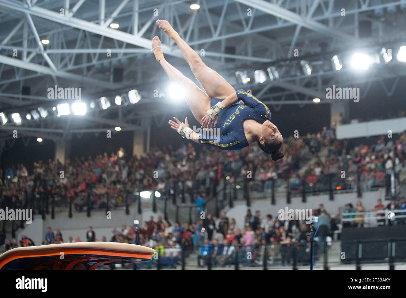 Santiago, Chile. 22nd Oct, 2023. Julia Soares competing in the team ...