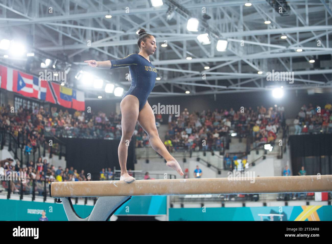 Santiago, Chile. 22nd Oct, 2023. Julia Soares competing in the team ...