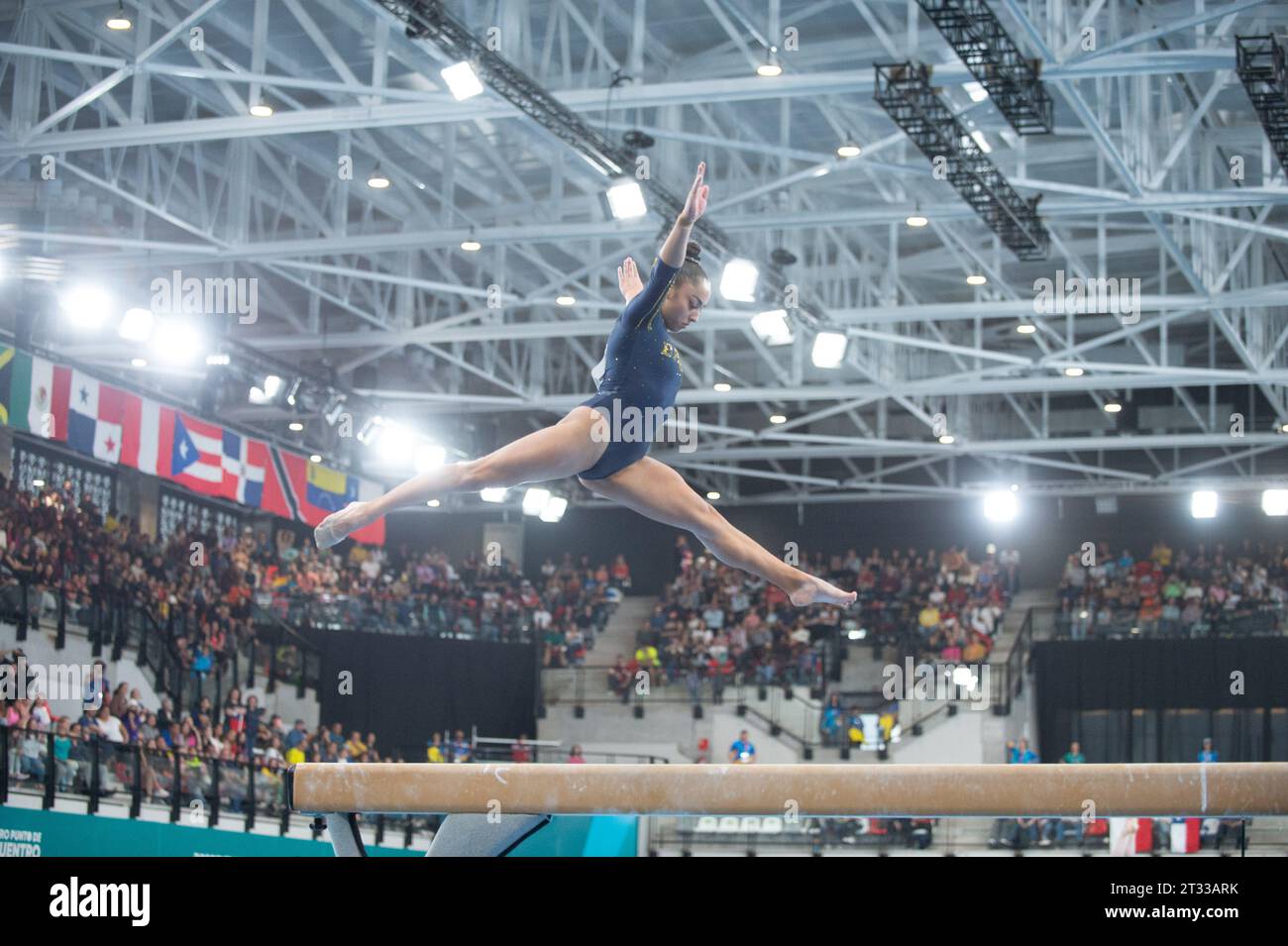 Santiago, Chile. 22nd Oct, 2023. Julia Soares competing in the team ...