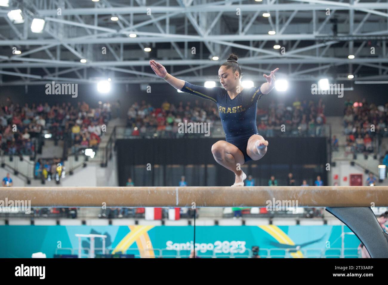 Santiago, Chile. 22nd Oct, 2023. Julia Soares competing in the team ...