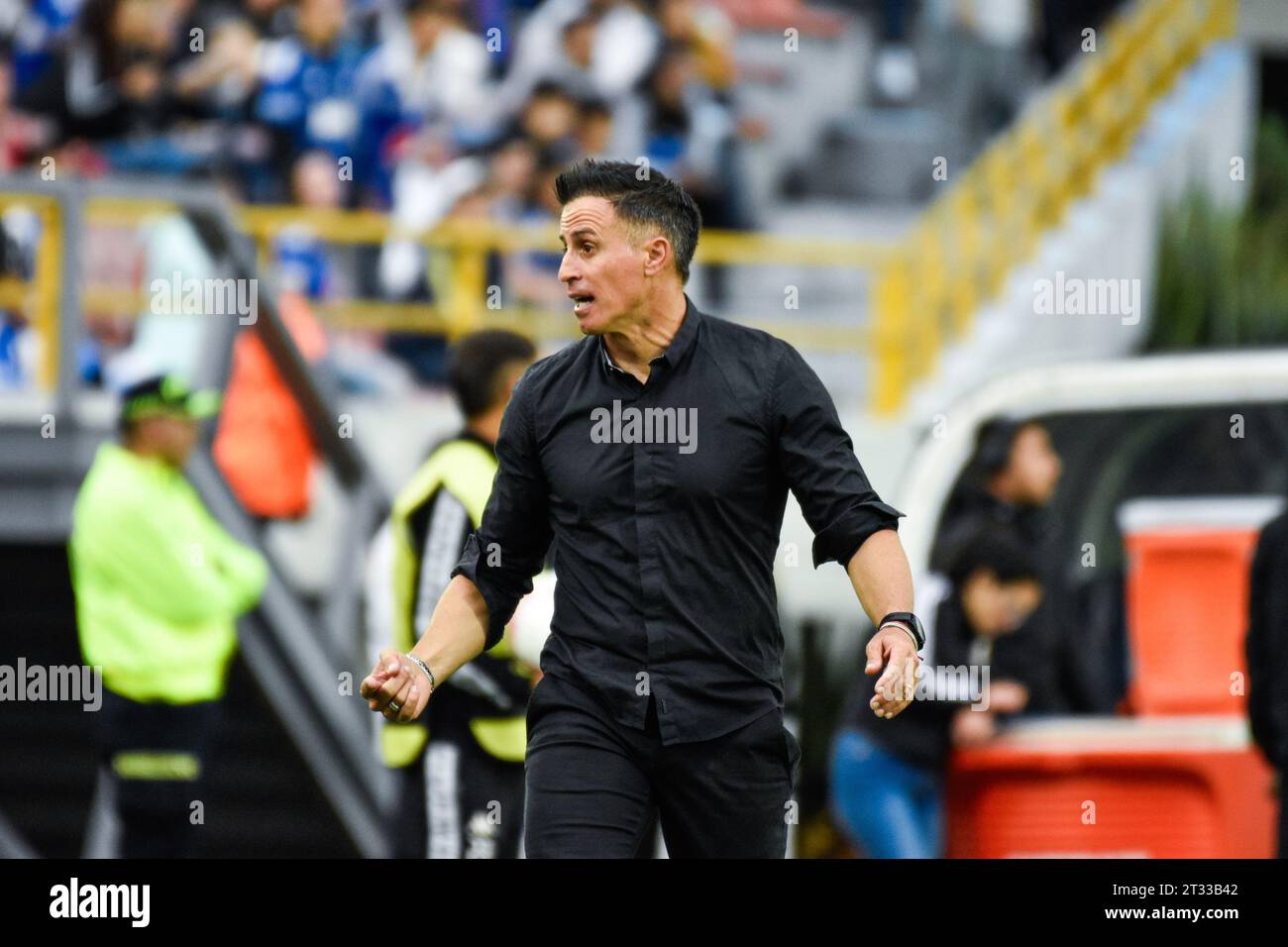 Independiente Santa Fe's manager Pablo Periano during the Betplay ...