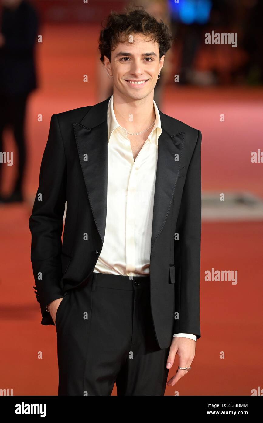 Rome, Italy. 22nd Oct, 2023. Damiano Gavino attends the red carpet of ...